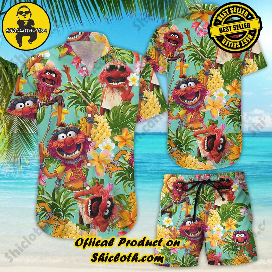 Funny Muppet Tropical Pineapple Hawaiian Shirt - Shicloth