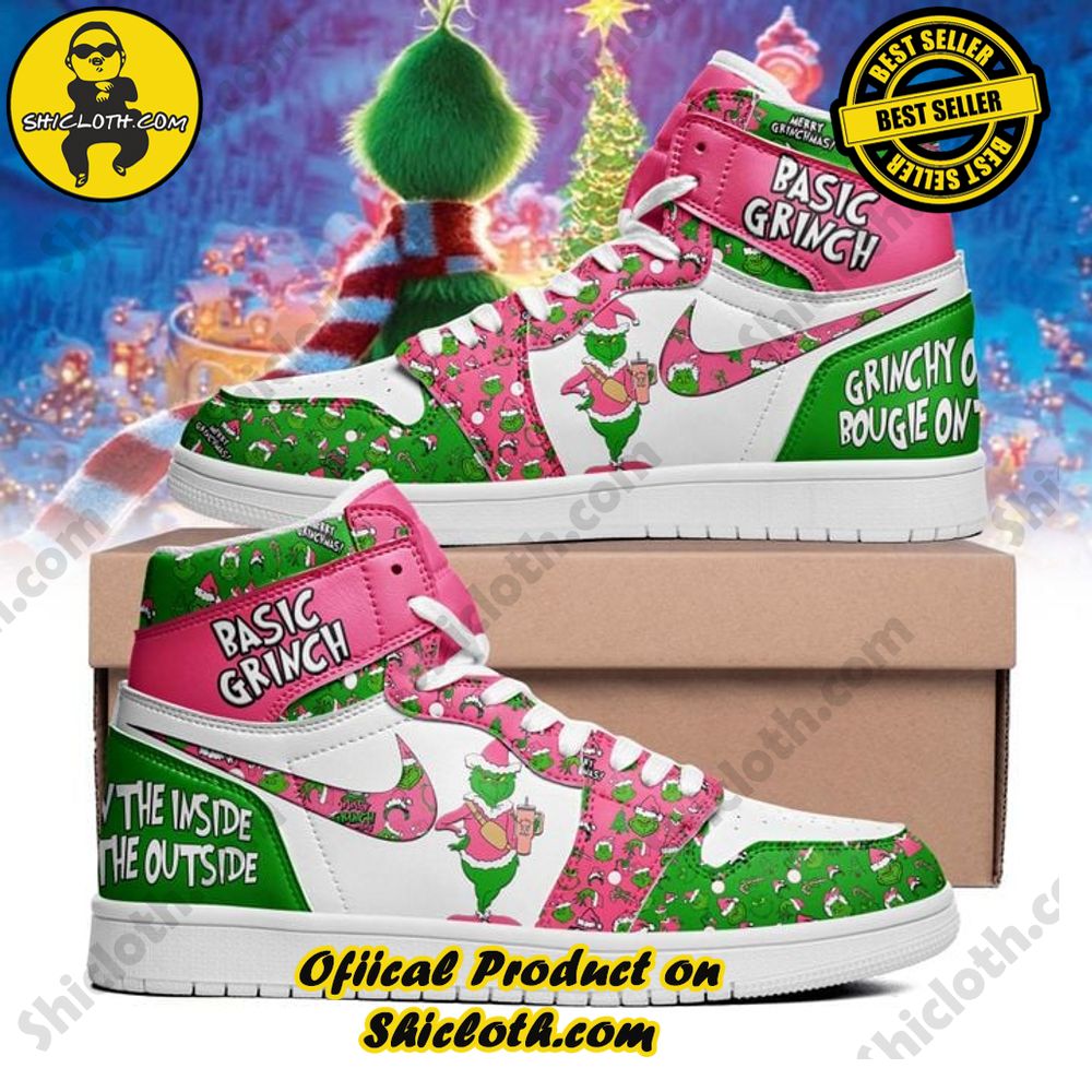 CUSTOM Nike The Grinch Air Jordan 1 High Top Version 2 - Shicloth
