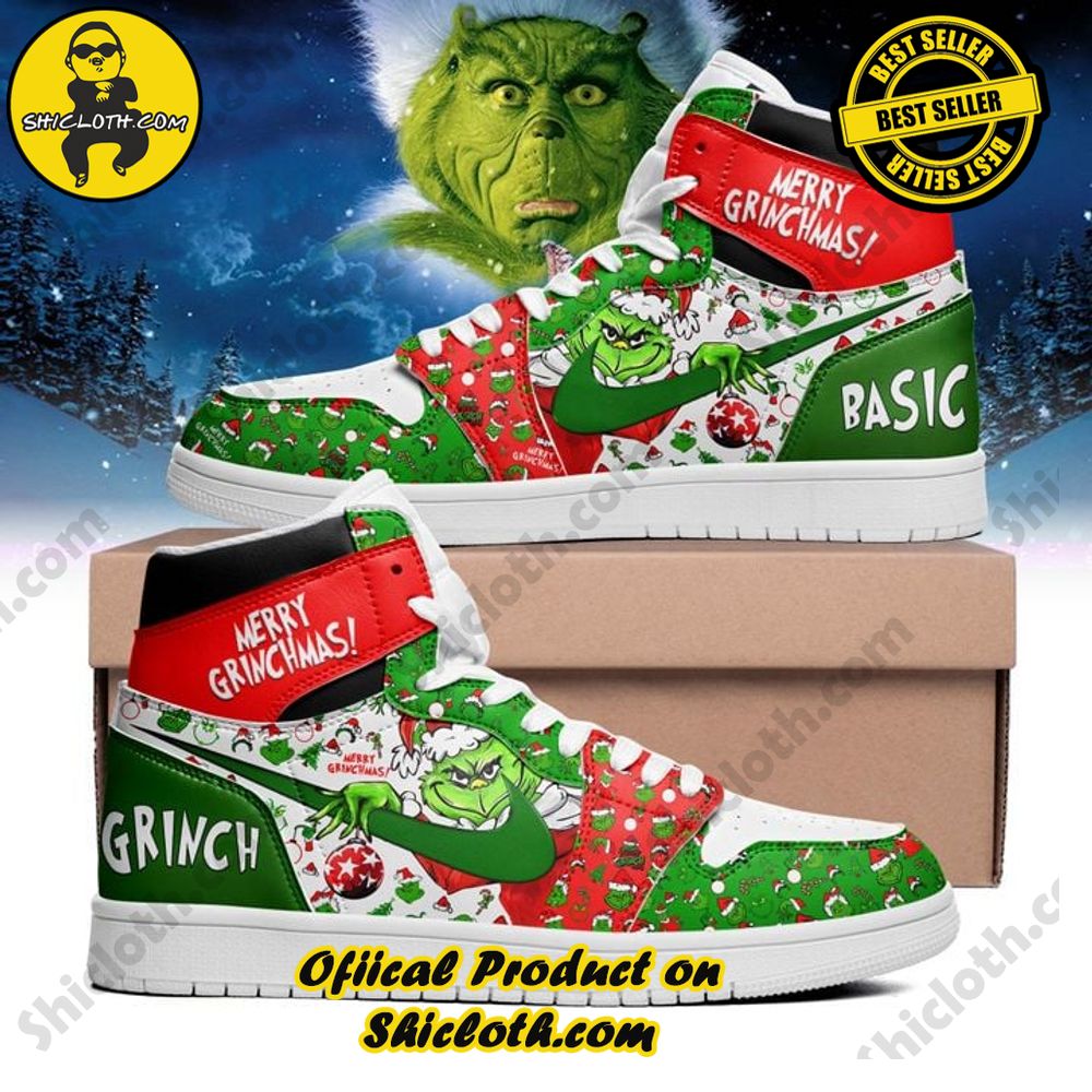 CUSTOM Nike The Grinch Air Jordan 1 High Top Version 2 - Shicloth