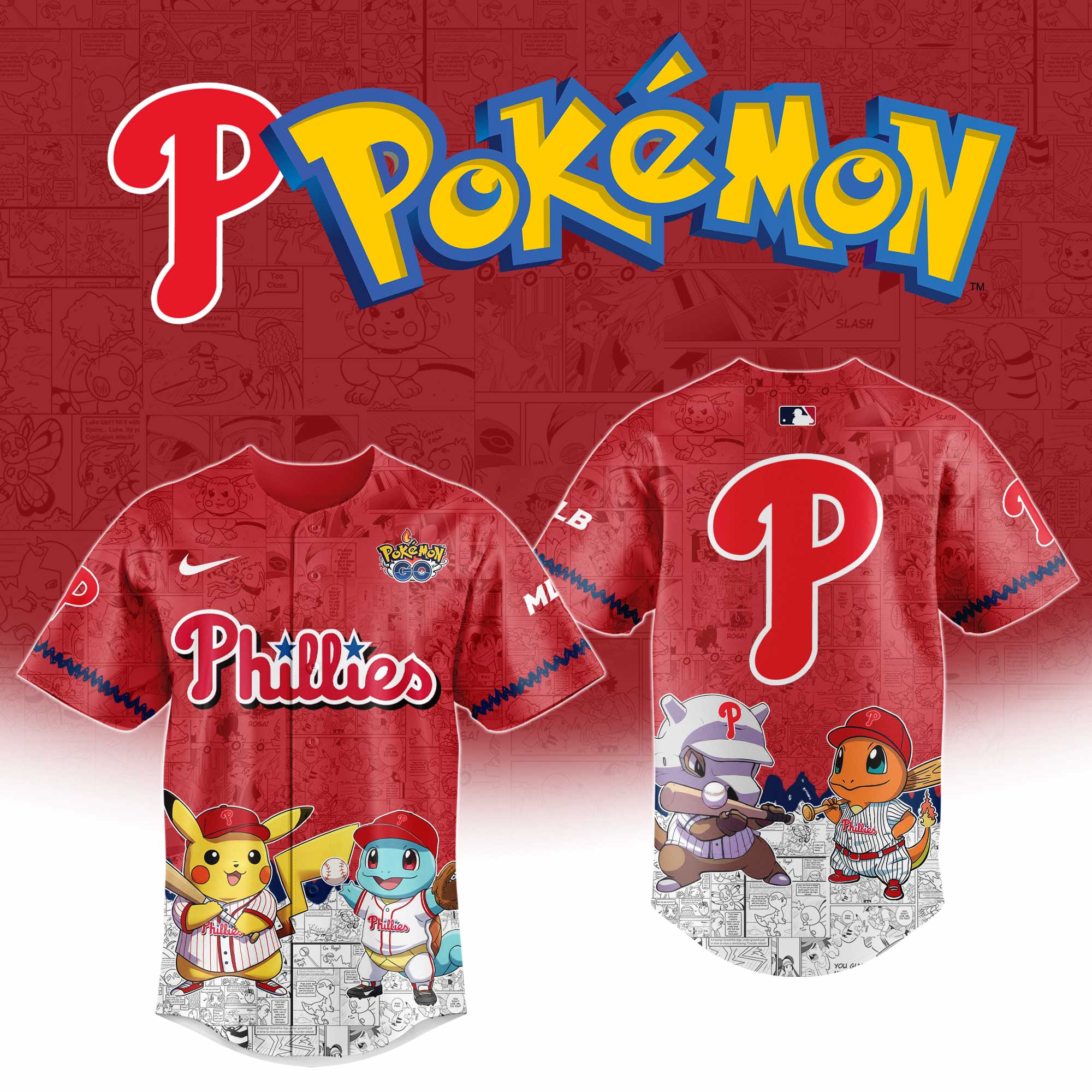Best Seller Philadelphia Phillies MLB Pokemon GO Night Jersey