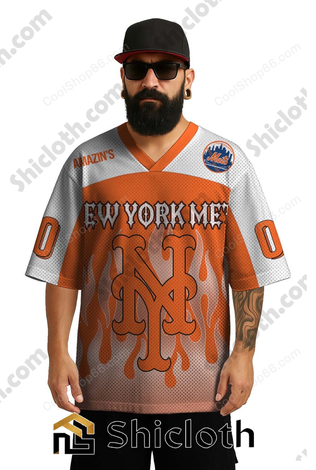 Personalized Name Number New York Mets MLB Mesh Jersey