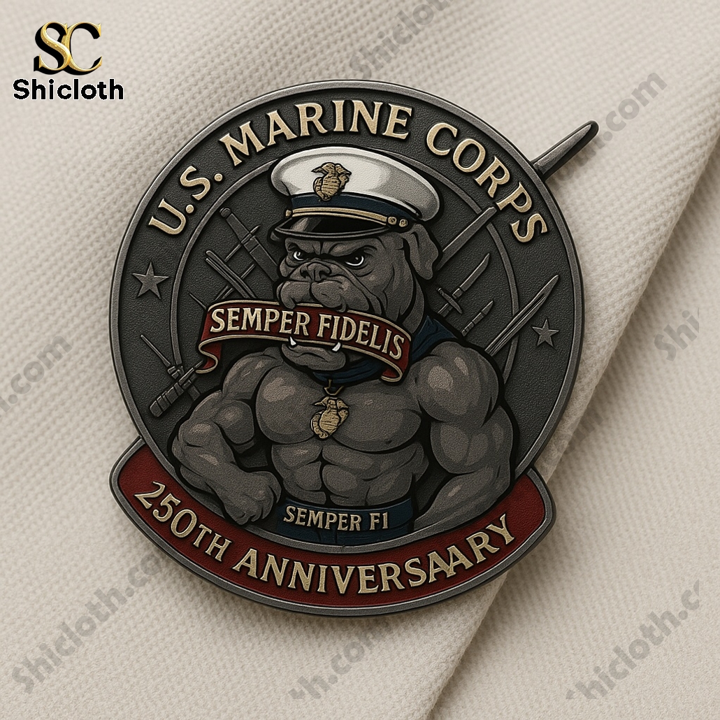 NEWEST U.S. Marine Corps 250th Anniversary Devil Dog Pin