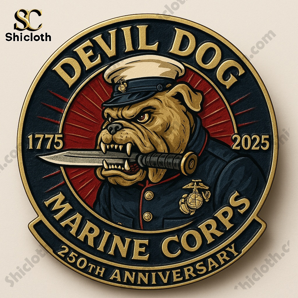 NEWEST U.S. Marine Corps 250th Anniversary Devil Dog Pin