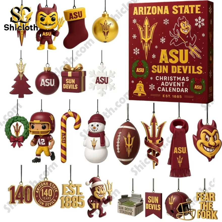 Arizona State Sun Devils Limited Edition Advent Calendar 2025-Shicloth