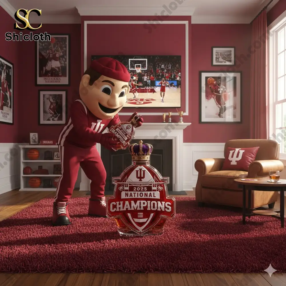 Indiana Hoosiers 2025 National Champions Commemorative Whiskey Bottle ...